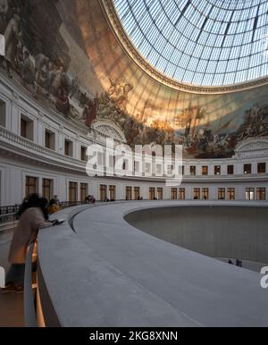 Main space from upper level. Bourse de Commerce, Paris, France ...