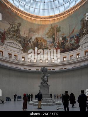 Main space from upper level. Bourse de Commerce, Paris, France ...