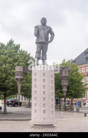 Statue of Danish king Christian IV by Hans Pauli Olsen in Copenhagen ...