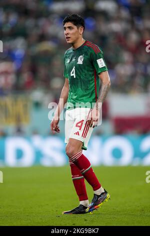 DOHA - Qatar, 22/11/2022, Edson Alvarez of Mexico during the FIFA World ...