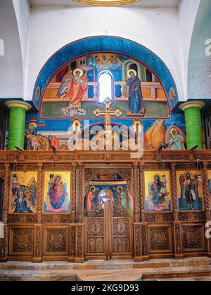 The place where Jesus was baptized. Jordan Kingdom Stock Photo - Alamy