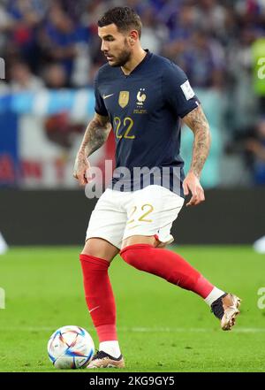 France's Theo Hernandez during the FIFA World Cup 2022 qualification ...