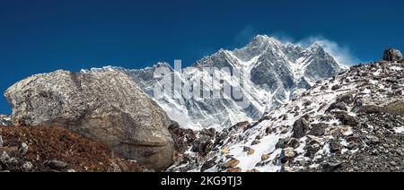 Fourth highest mountain in the world Stock Photo - Alamy