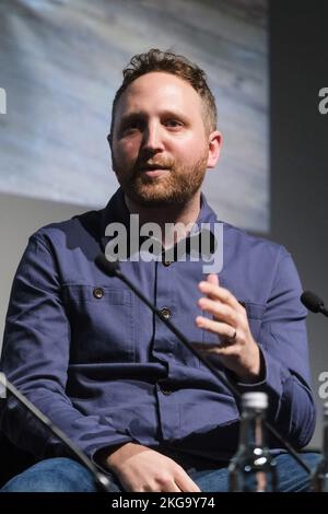 Director Eddie Sternberg photographed on stage during the Mark Kermode ...