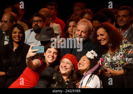 Lula da Silva, former president of Brazil portrait. Luiz Inacio da ...
