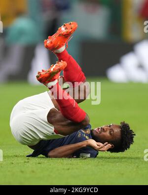 Kingsley Coman (20) of France during the FIFA World Cup 2022, Group D ...