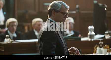 THE CROWN, Jonny Lee Miller as John Major (center, left); Flora ...