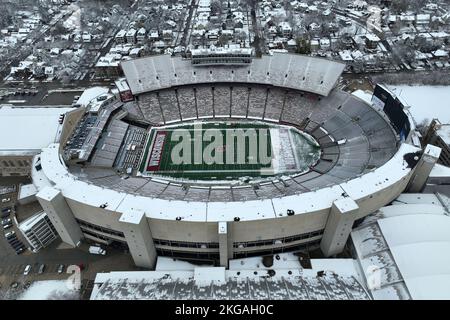 A general overall aerial view of Camp Randall Stadium, Wednesday, Nov ...