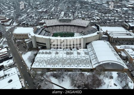 A general overall aerial view of the Camp Randall Stadium at the ...