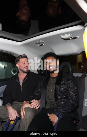 Duncan James and his partner depart the annual TV Choice Awards at ...