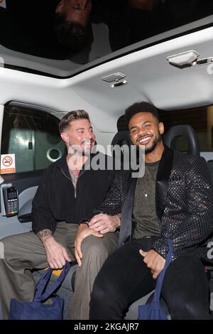 Duncan James and his partner Rodrigo Reis depart the annual TV Choice ...