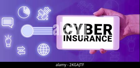 Inspiration showing sign Cyber Insurance. Business showcase protect ...