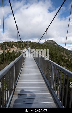 Mile High Swinging Bridge located within Grandfather Mountain State ...