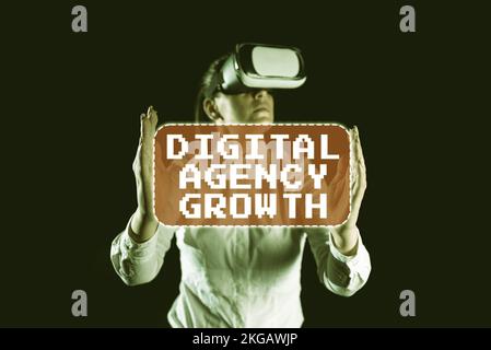 Inspiration showing sign Digital Agency Growth. Business concept ...