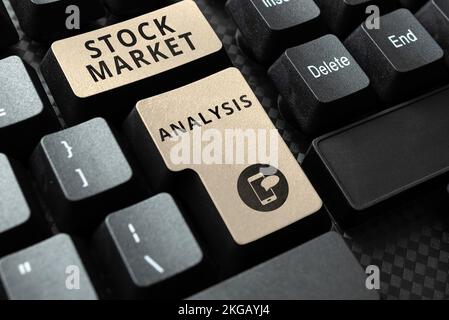 Text caption presenting Stock Market. Word for Particular market where ...