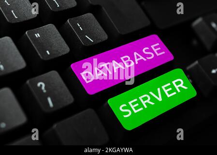Handwriting text Database Server. Business overview uses a database ...
