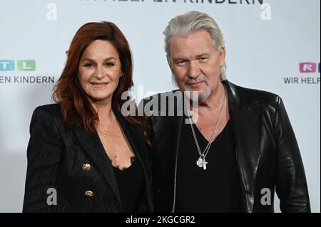 Andrea BERG, singer, and Johnny LOGAN, singer 27th RTL donation ...