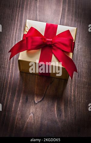 Blank board with golden ribbon on white background Stock Photo - Alamy