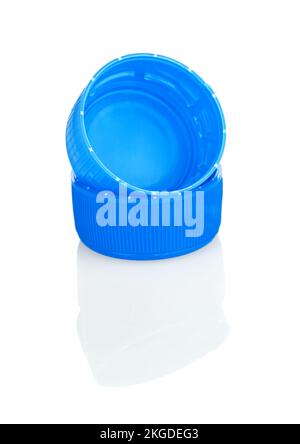 blue lids with reflection isolated Stock Photo - Alamy