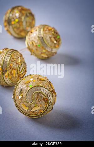 Yellow illuminated color and gray winter sweaters Stock Photo - Alamy
