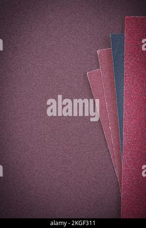 Abrasive paper on polishing sheet top view Stock Photo - Alamy