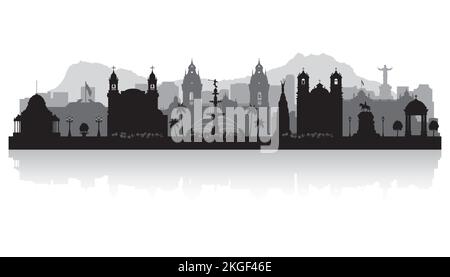Lima Peru city skyline vector silhouette illustration Stock Vector ...