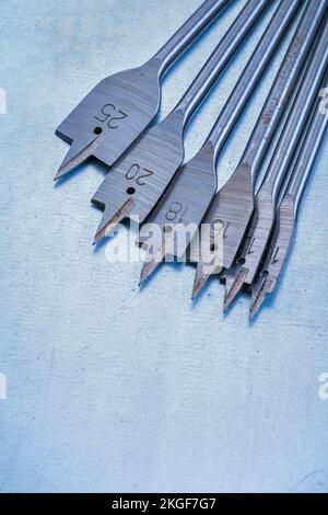 Spade bits for drilling wood on perforated metal sheet construction ...