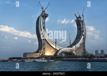 Qatar doha lusail moon looklike building Stock Photo - Alamy