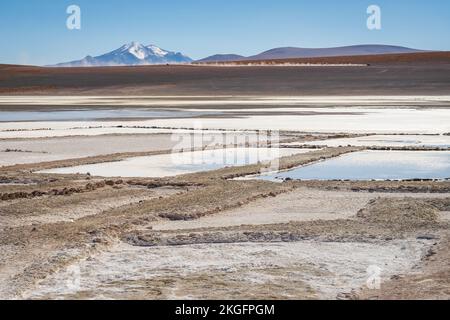 Borax mining on Salar de Chalviri (Chalviri Salt Flat) in Eduardo ...