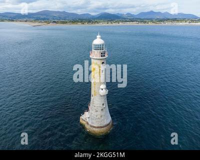 Haulbowline lighthouse at Cranfield, Co. Down, at the entrance to ...