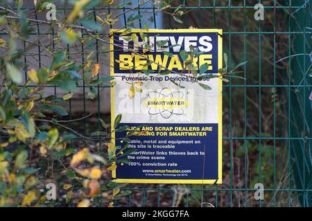 Thieves beware, Forensic trap devices in use. Cable and metal is ...