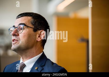 N-VA's Sander Loones pictured at a session of the parliamentary ...