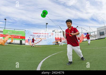 The Diabolo competition in National Games in Qingzhou City, east China ...
