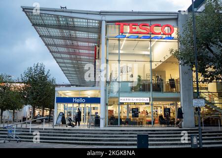 London- November 2022: Tesco Superstore on West Cromwell Road south ...