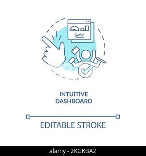 Intuitive dashboard concept icon Stock Vector Image & Art - Alamy