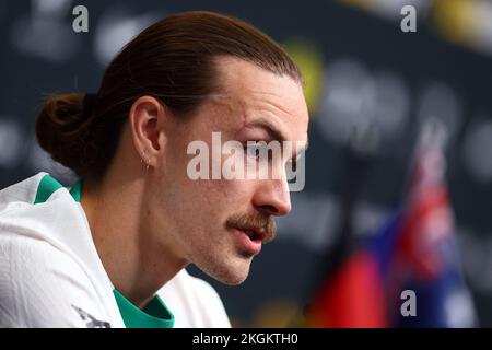 Australia's Jackson Irvine during the FIFA World Cup Group D match at ...