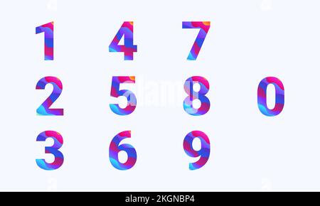 One two three four five six - vector squares progress steps template ...