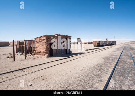 Julaca railway station, Nor Lipez Province, Department of Potosí ...