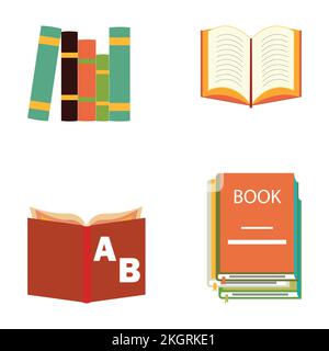 Multicolor Books illustration design elements, Books Vector ...