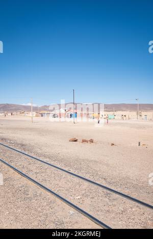 Railway in Julaca, Nor Lipez Province, Department of Potosí, Bolivia ...