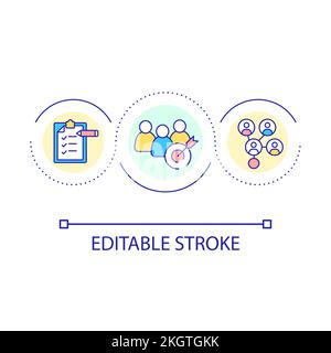 Audience research loop concept icon Stock Vector Image & Art - Alamy