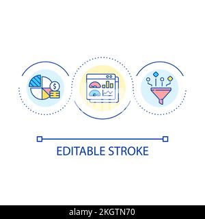 Optimize strategy loop concept icon Stock Vector Image & Art - Alamy