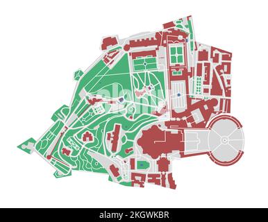 Vatican vector map. Detailed vector map of Vatican city administrative ...