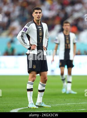 Al Rajjan, Qatar. 23rd Nov, 2022. Soccer, World Cup, Germany - Japan ...