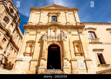 San Francesco d' Assisi all' Immacolata church in the old city of Noto ...