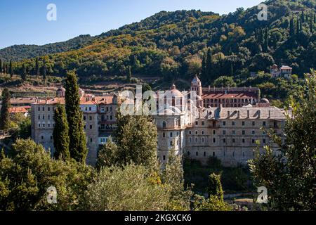 Mount Athos, bulgarian Saint George the Zograf Monastery, Halkidiki ...
