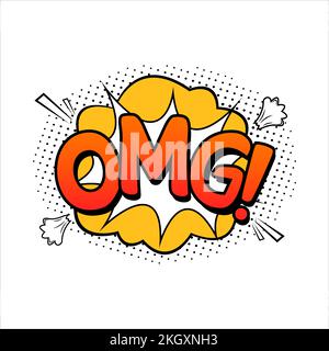 Background with comic speech bubbles signs and symbols. Cartoon pop art ...