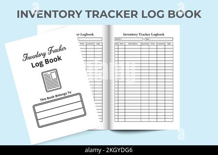 Inventory log book KDP interior. Inventory management journal. Product ...