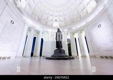 Inscription in the Jefferson Memorial in Washington DC of inalienable ...