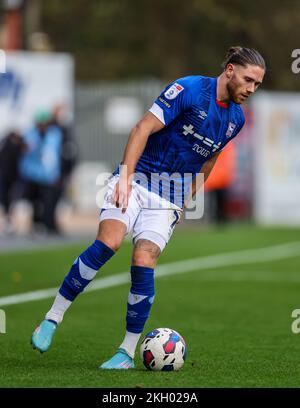 Ipswich Town's Wes Burns in action against Chelsea's Marc Cucurella ...